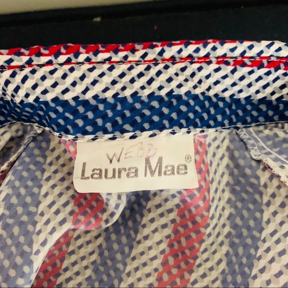 Vintage | Tops | Vintage Laura Mae Polyester Button Down | Poshmark